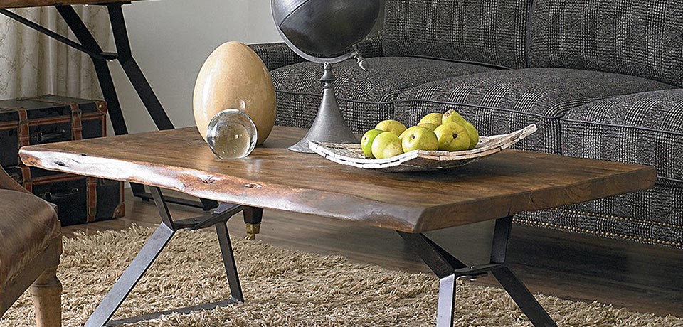 Rustic and refined: live edge wood