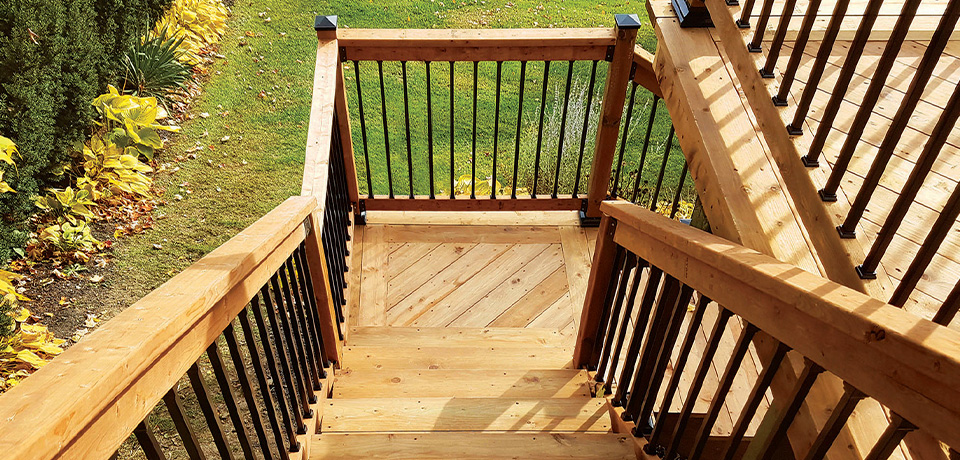 Pre-Drilled Pressure-Treated Wooden Railing Kits